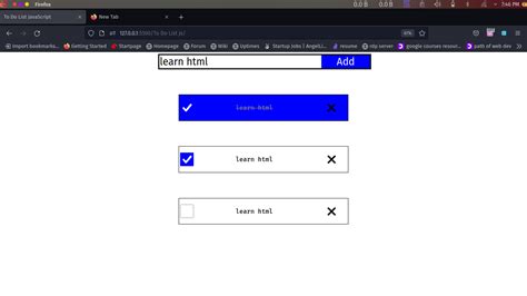 Html I Want To Create Complete Function Of Todo List In Javascript