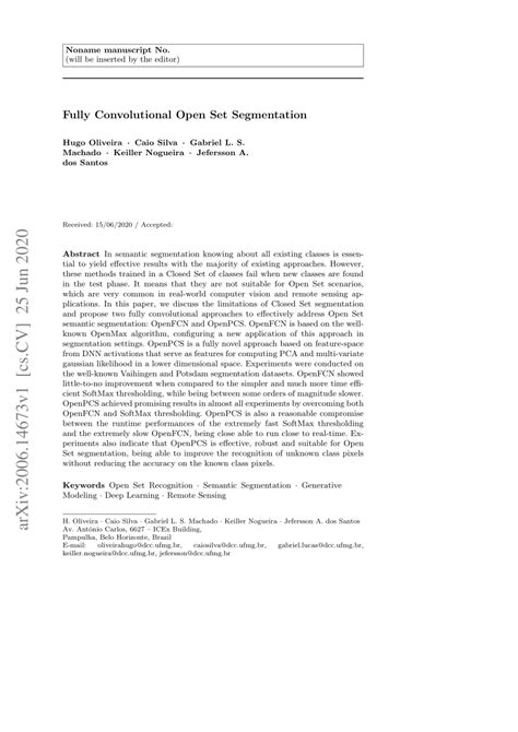 pdf fully convolutional open set segmentation
