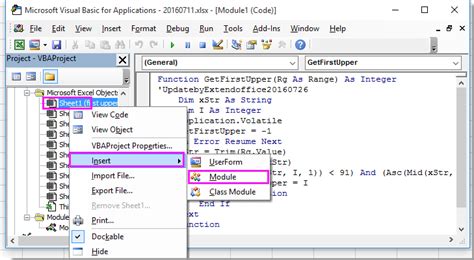 how to quickly find the position of first uppercase in excel text string