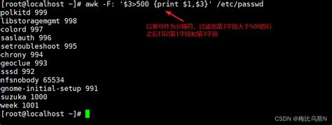 Linux之awk命令linux Awk Print Csdn博客