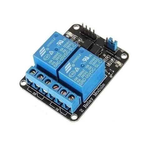 Electrónica Mendoza MODULO RELE 2 CANALES 5V 10A ARDUINO