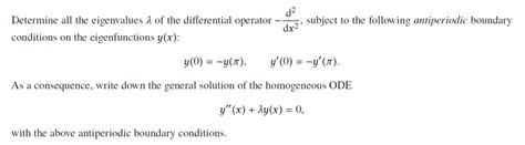 Solved Determine All The Eigenvalues Lambda Of The Chegg Com
