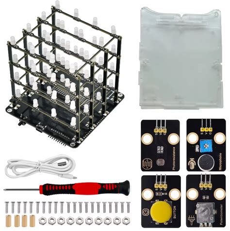 4x4x4 Rgb Led Cube Starter Kit Atila