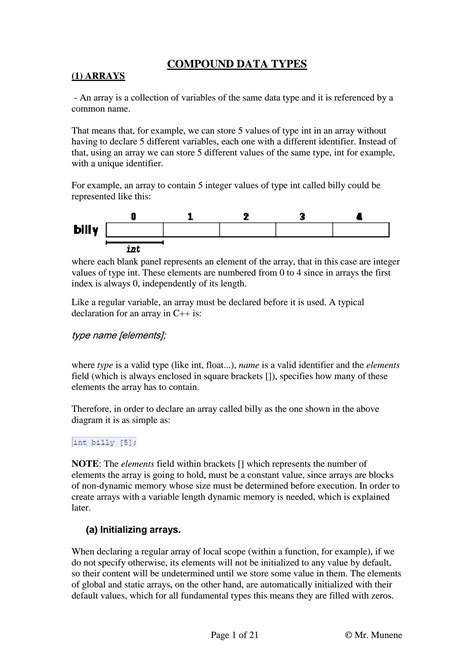 SOLUTION Compound Data Types Studypool