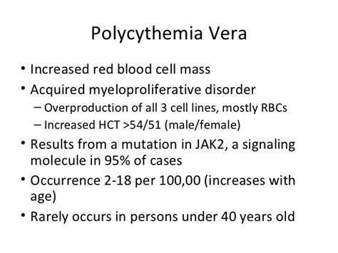 Polycythemia Vera Stages Polycythemia Vera Early Stage Symptoms Oapht