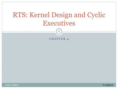 Ppt Rts Kernel Design And Cyclic Executives Powerpoint Presentation