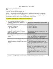 One Way ANOVA Lab Docx PSYC One Way ANOVA Lab Data File Is Available On Blackboard Open