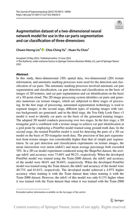 Augmentation Dataset Of A Two Dimensional Neural Network Model For Use