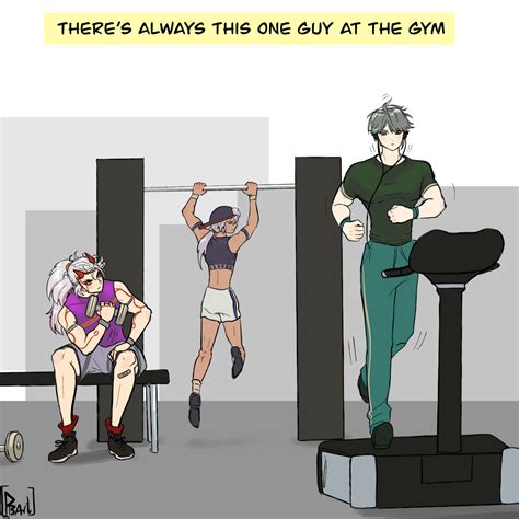 there s always this one guy at the gym comic by me r genshin memepact