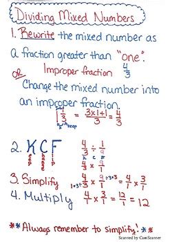 Dividing Mixed Numbers By Hope Renewed Teachers Pay Teachers