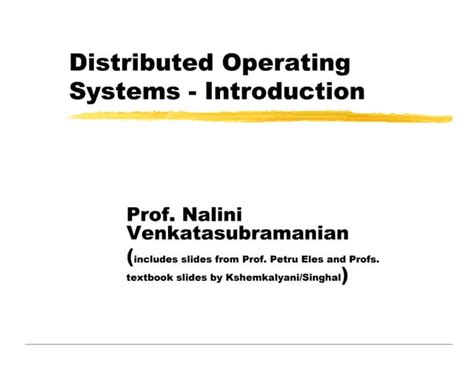 Distributedosintropdf From Cse Distributed Operating System Pdf