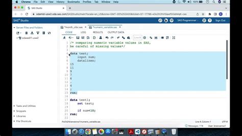 Comparing Numeric Variable Values In Sas Be Careful Of Missing Values