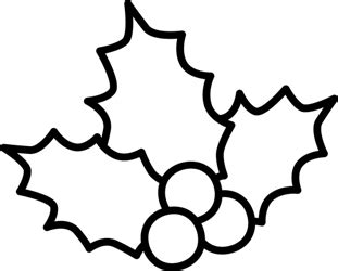 Holly Leaf Template 40 Printables