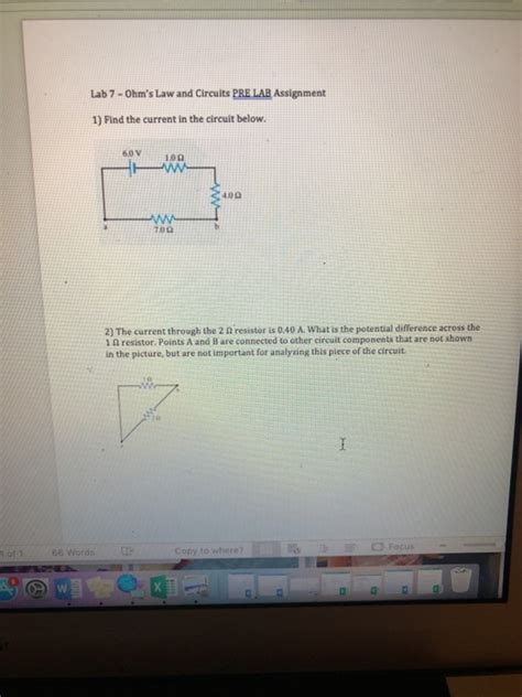 Solved Lab Ohm S Law And Circuits PRE LAB Assignment Chegg