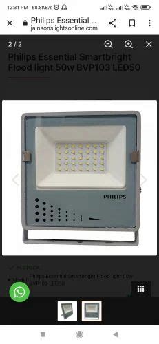 Philips Led Flood Light Watt For Outdoor Cool White At Rs Piece In Mumbai