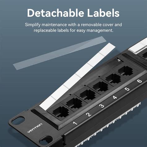 Vention 24 Port Cat6 Unshielded Patch Panel Gigabit Ethernet Gold