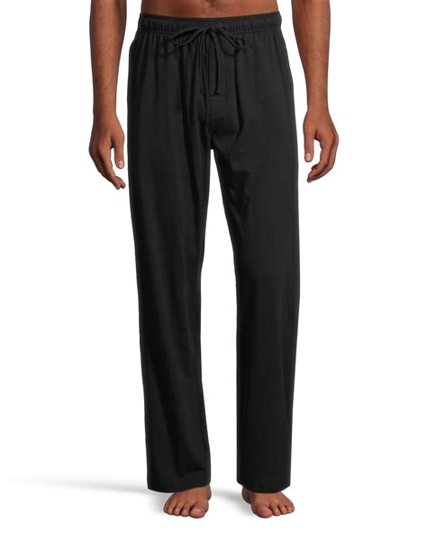 Mens Jersey Lounge Pants With Elastic Waistband And Drawstring Marks