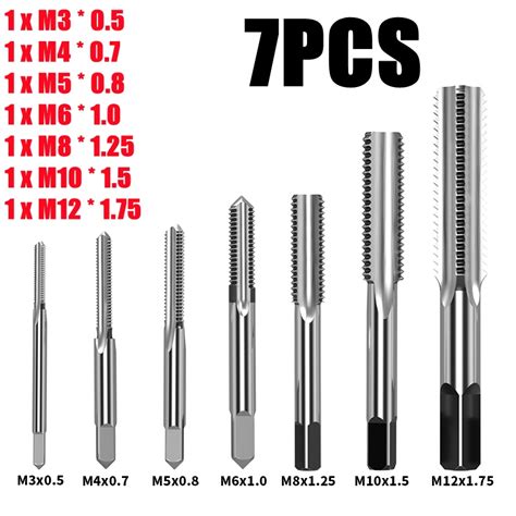 12pcs Tap And Die Set Internal And External Threads Essential Threading Rethreading Tool Kit M6