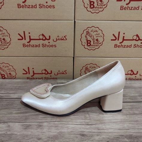 خرید و قیمت کفش مجلسی پاشنه دار زنانه دخترانه سایز 37 تا 41 رنگ کرمی