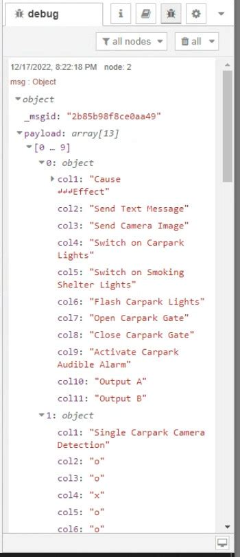 regex in a node typeerror msg payload[0] match is not a function