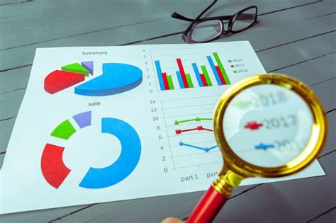 Premium Photo Graphical Chart Analysis