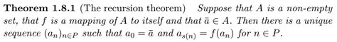 Elementary Set Theory Confusion About The Rephrase Of Recursion