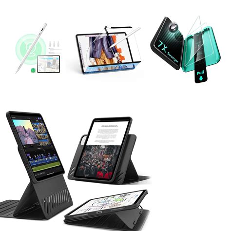 Ipad Pro 13m5 Shift Bundle With Pencilblack Case And Protectors Esr
