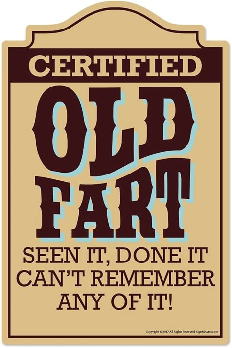 Funny Old Fart Old Fart Parking Only Ridiculous Humor Gag