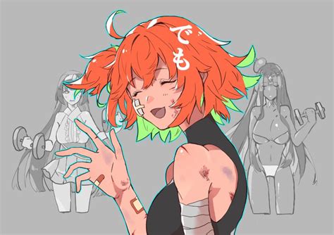 Fujimaru Ritsuka Osakabe Hime And Scheherazade Fate And More Drawn By Guda Danbooru