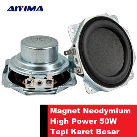 Neodymium Magnet HIFI Mid Woofer Speaker 3in High Power 50W Low Bass Lazada Indonesia