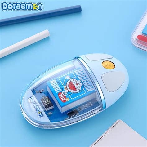 티몬 글로벌 홀세일 무소음 투명 도라에몽블루투스 24g 키보드 마우스 무선 블루투스 Usb 연결 Led 조명 배터리 잔여량 표시 컴퓨터게임