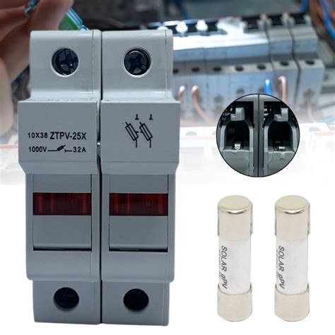 2p Solar Pv Fuse 1000v Dc Fuse 10x38mm Pv With Led Fuse Holder For Solar System Lazada Ph