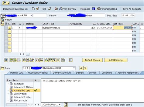 Purchase Order Display Short Text In Logon Langu Sap Community