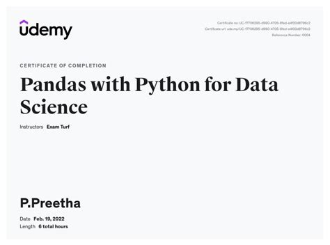 Preetha Premkumar On Linkedin Udemy Python