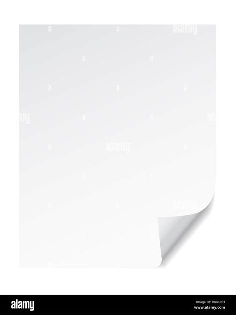 Paper Page Corner Curl Effects Stock Photo Alamy