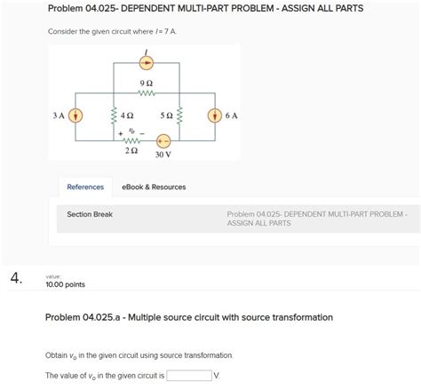 Solved Problem DEPENDENT MULTI PART PROBLEM ASSIGN Chegg
