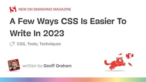 A Few Ways Css Is Easier To Write In 2023 Rcss