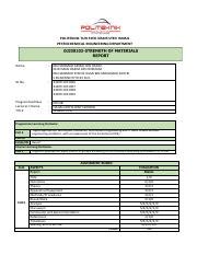 LAB REPORT TENSILE TEST Pdf POLITEKNIK TUN SYED NASIR SYED ISMAIL PETROCHEMICAL ENGINEERING