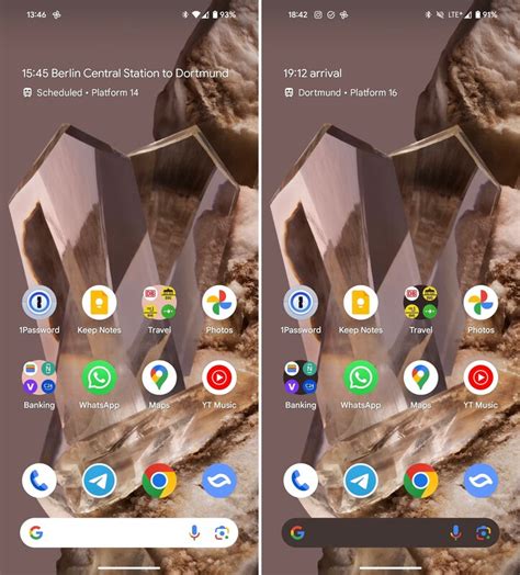 Train Details On Pixel At A Glance Widget Showing Up In Germany