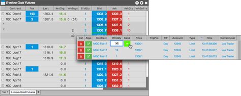 Modifying Orders From The Market Grid Market Grid Help And Tutorials