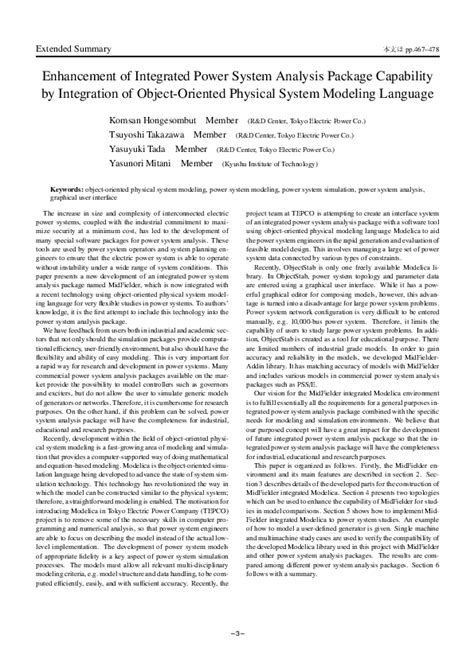 Pdf Enhancement Of Integrated Power System Analysis Package