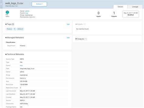Cloudera Navigator Business Metadata