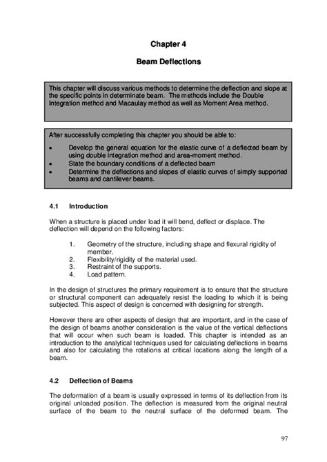 Deflection Of Beam By Direct Integration Method The Best Picture Of Beam