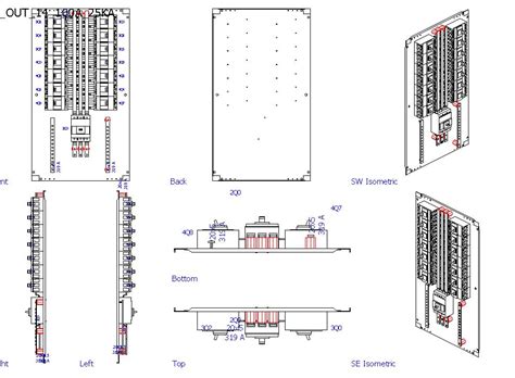 Typical Abb Smdb Panel Incomer Up To 250a 36ka Adjustable Outgoing 14x Up To 100a 25ka Panels