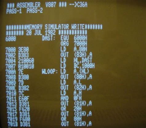 z80 8085 cpu rom simulator ttradio