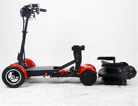 Four Wheel Folding Low Speed Lithium Battery Mobility Scooter Electric Vehicle And Scooter