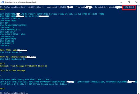 Scripting Powershell Script Alternative To Telnet Smtp Connection