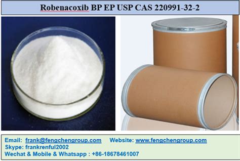 Robenacoxib Bp Ep Usp Cas 220991 32 2 Manufacturers And Suppliers