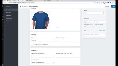 how to add product in shopify admin without product color variant