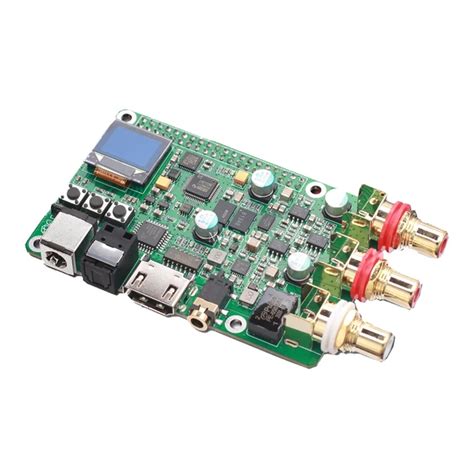 Nvarcher Raspberry Pi ES9038Q2m DAC Audio Decoder Board HIFI Coaxial Fiber I2S Analog 3B 4B 768K